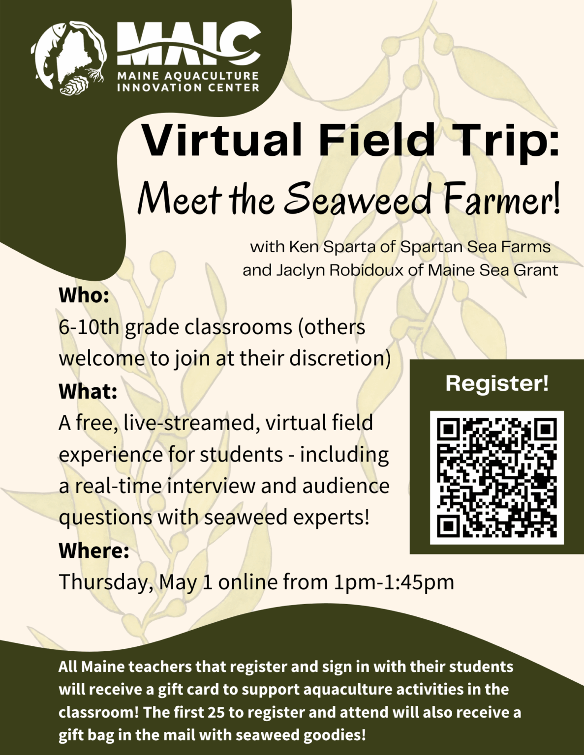 Virtual Field Trip: Meet the Seaweed Farmer – Seaweed Week